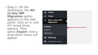 Migrating localhost to server | PPT