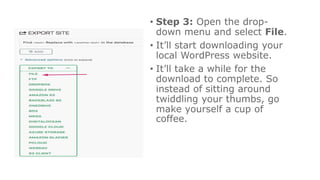 Migrating localhost to server | PPT