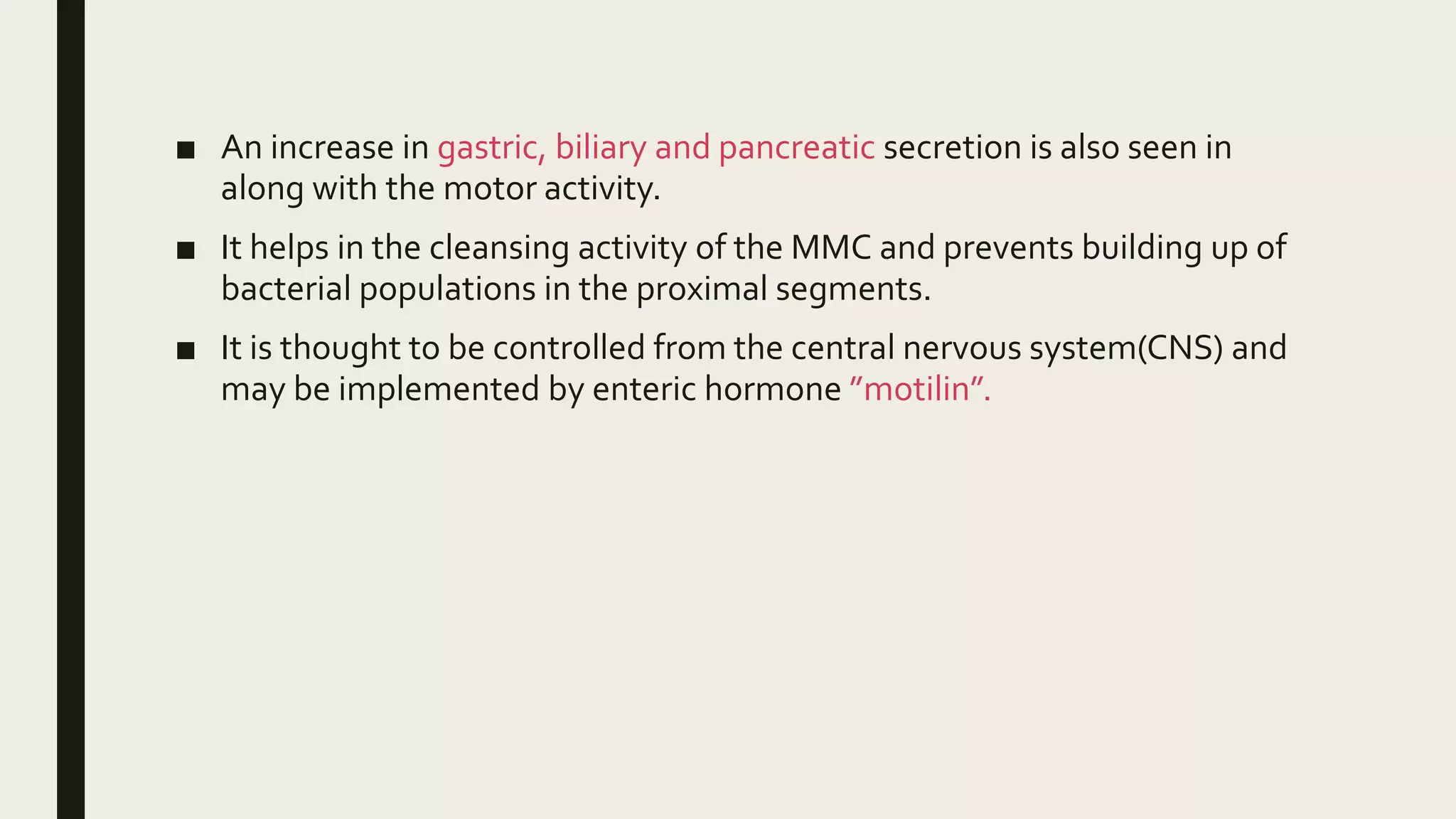 Migrating motor complex | PPTX