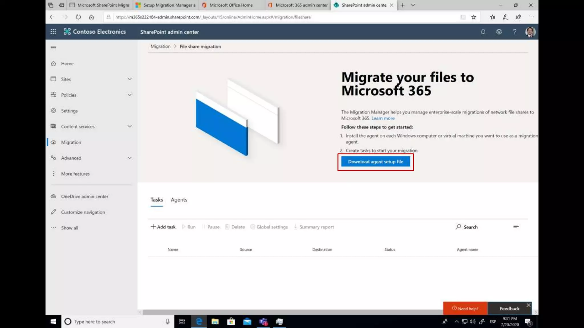 Migrating on premises and cloud contents to SharePoint Online at no cost with Microsoft ...