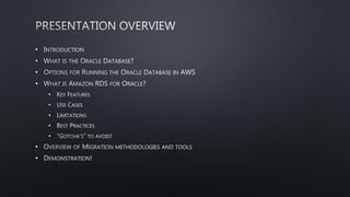 Migrating On-Prem Oracle Database to Amazon RDS | PPTX