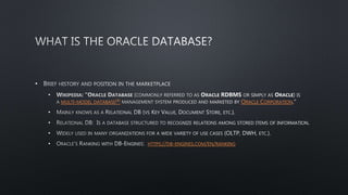 Migrating On-Prem Oracle Database to Amazon RDS | PPTX