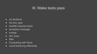 Migrating our monolith to Python 3 | PPT