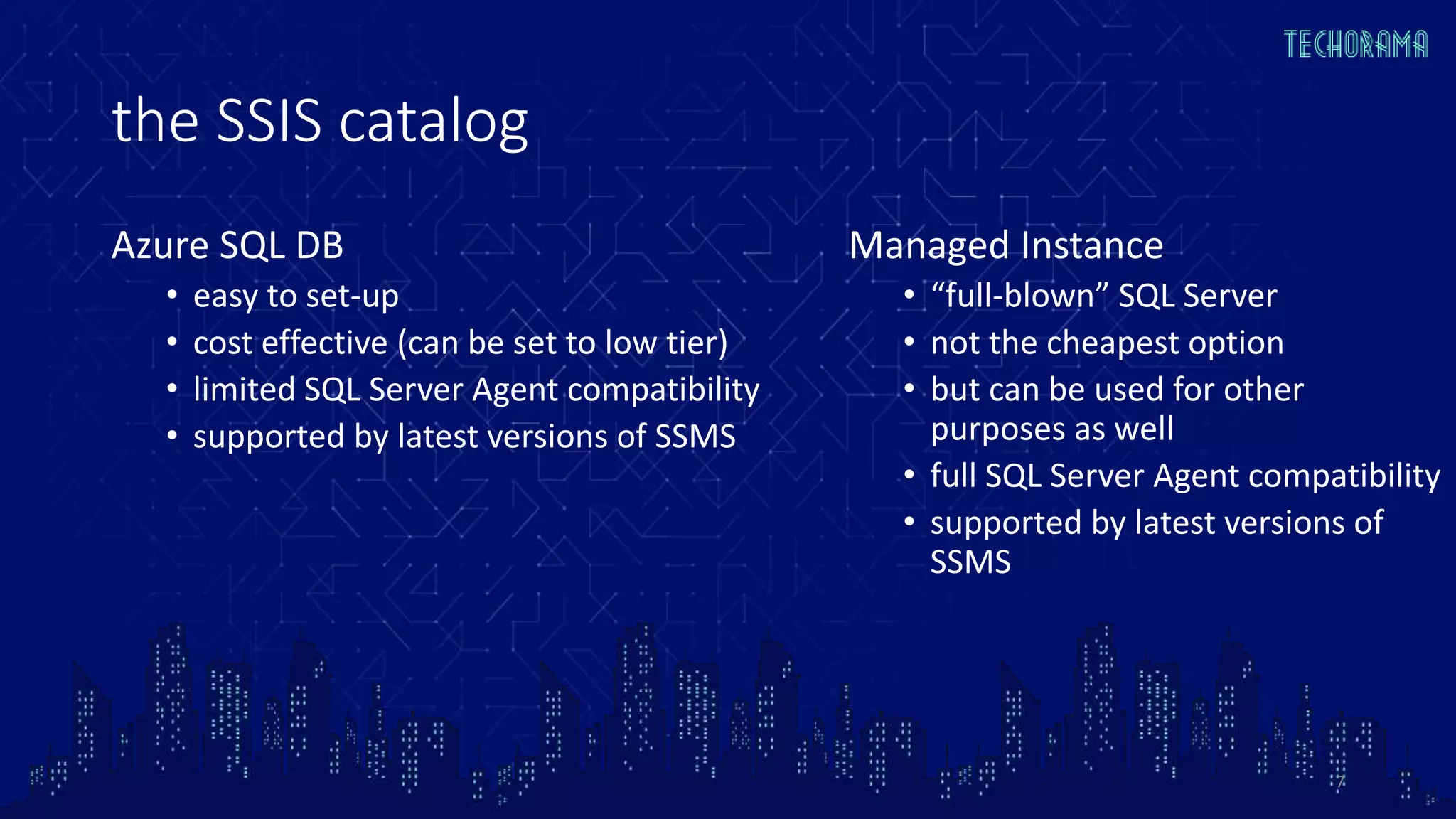 Migrating SSIS to the cloud | PPTX | Cloud Computing | Internet