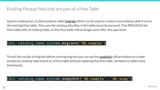 Data Engineer's Lunch #83: Strategies for Migration to Apache Iceberg | PDF