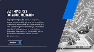 Azure Migration Made Easy: Tools, Tips, and Techniques | PDF
