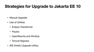 Migrating to Jakarta EE 10 | PDF
