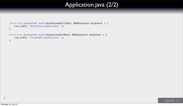 Migrating existing Projects to Wonder | PPT