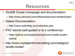 Migrating to XtraDB Cluster | PPT | Free Download
