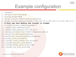 Migrating to XtraDB Cluster | PPTX