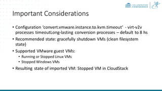 Migrating VMware Infra to KVM Using CloudStack - Nicolas Vazquez ...