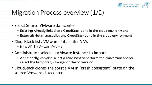 Migrating Vmware Infra To Kvm Using Cloudstack Nicolas Vazquez
