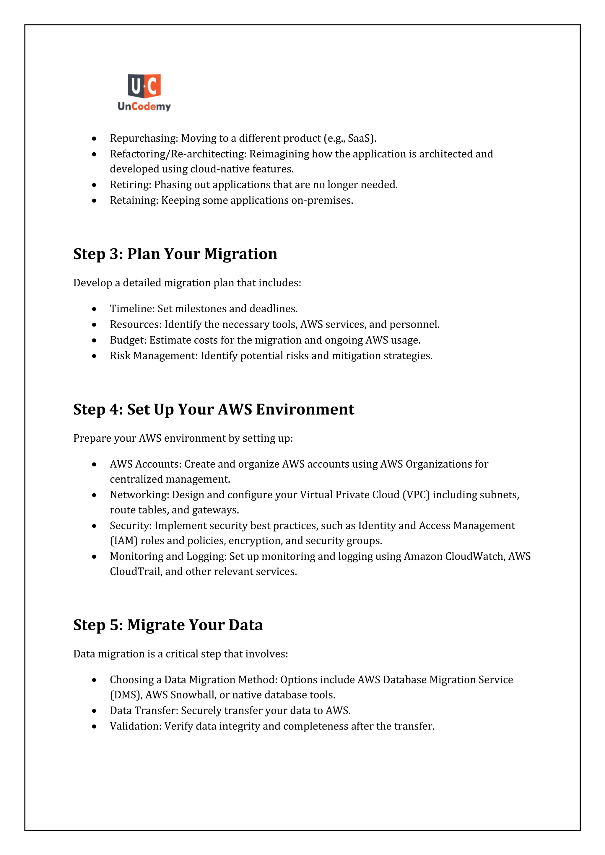 Migrating Your Applications To Aws Amazon Web Services Pdf