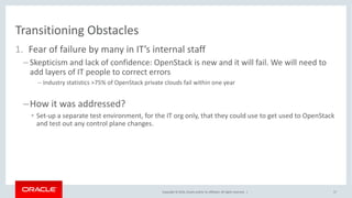 Migrating your infrastructure to OpenStack - Avi Miller, Oracle | PDF