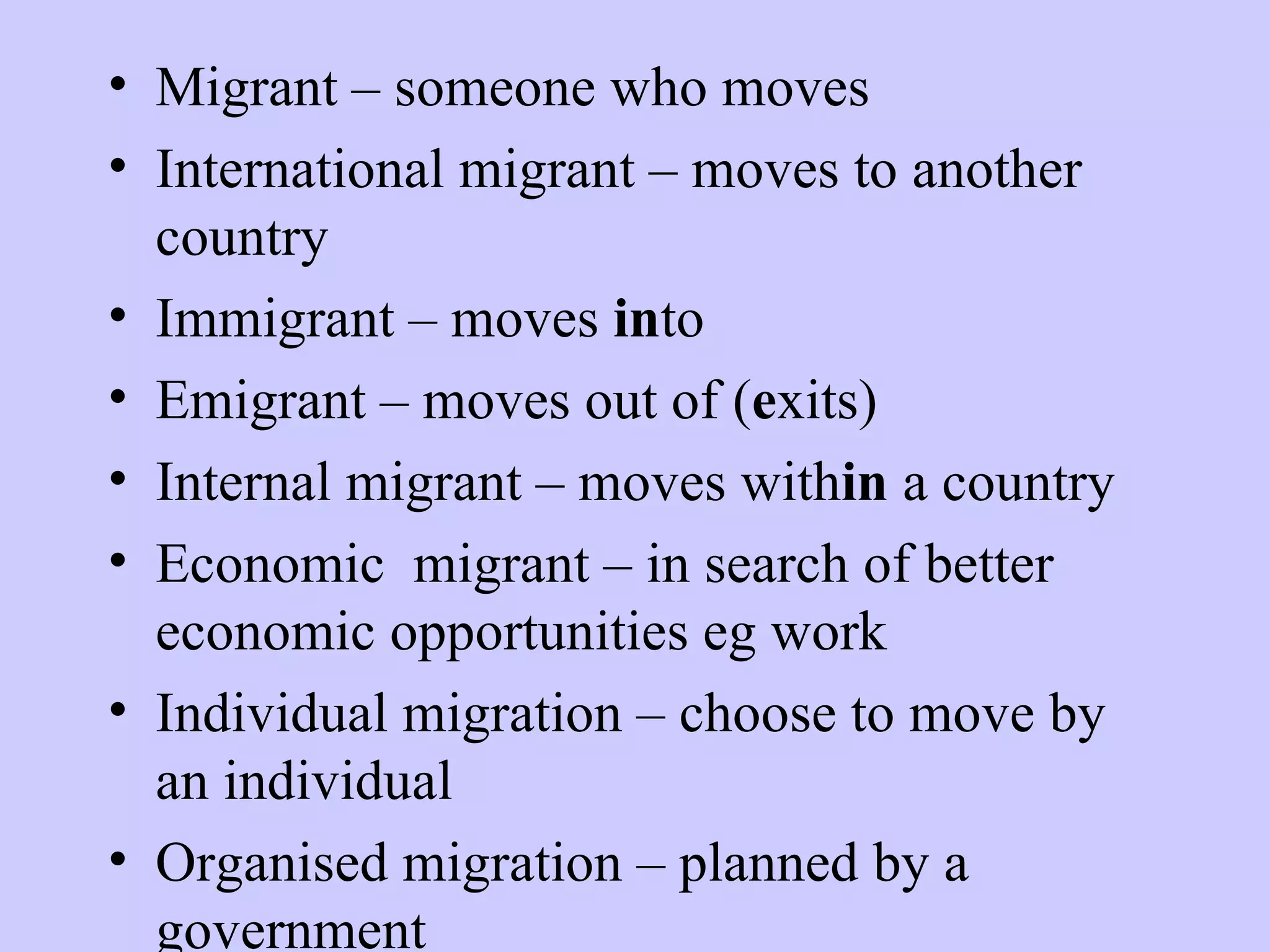 Migration | PPT