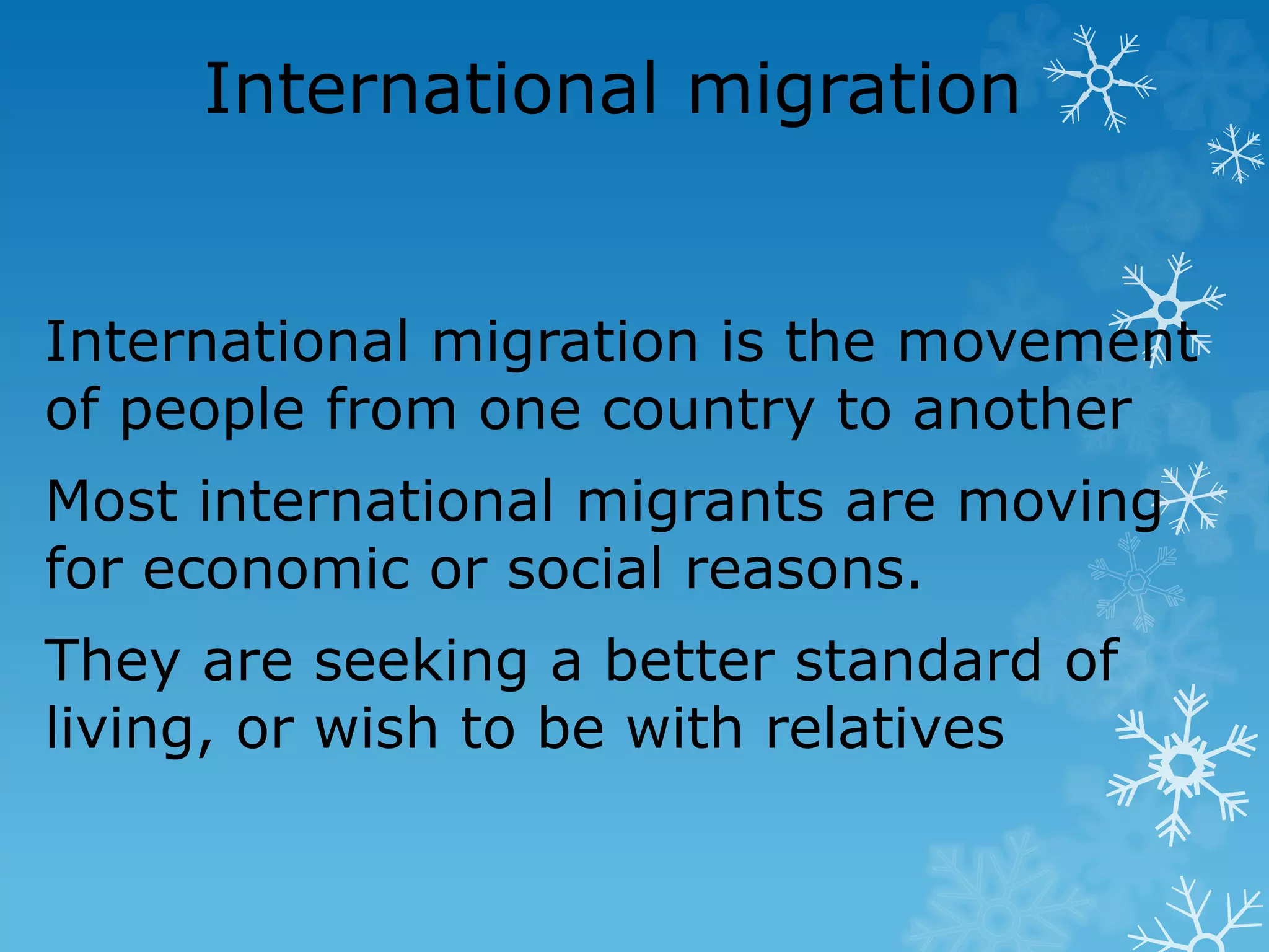 Migration IGCSE | PPTX
