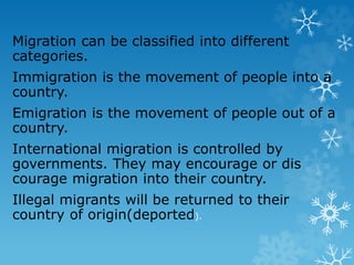 Migration IGCSE | PPTX