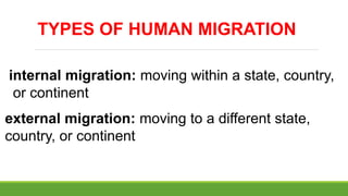 HUMAN MIGRATION (APPLIED ECONOMICS) | PPT