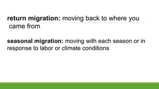 HUMAN MIGRATION (APPLIED ECONOMICS) | PPTX