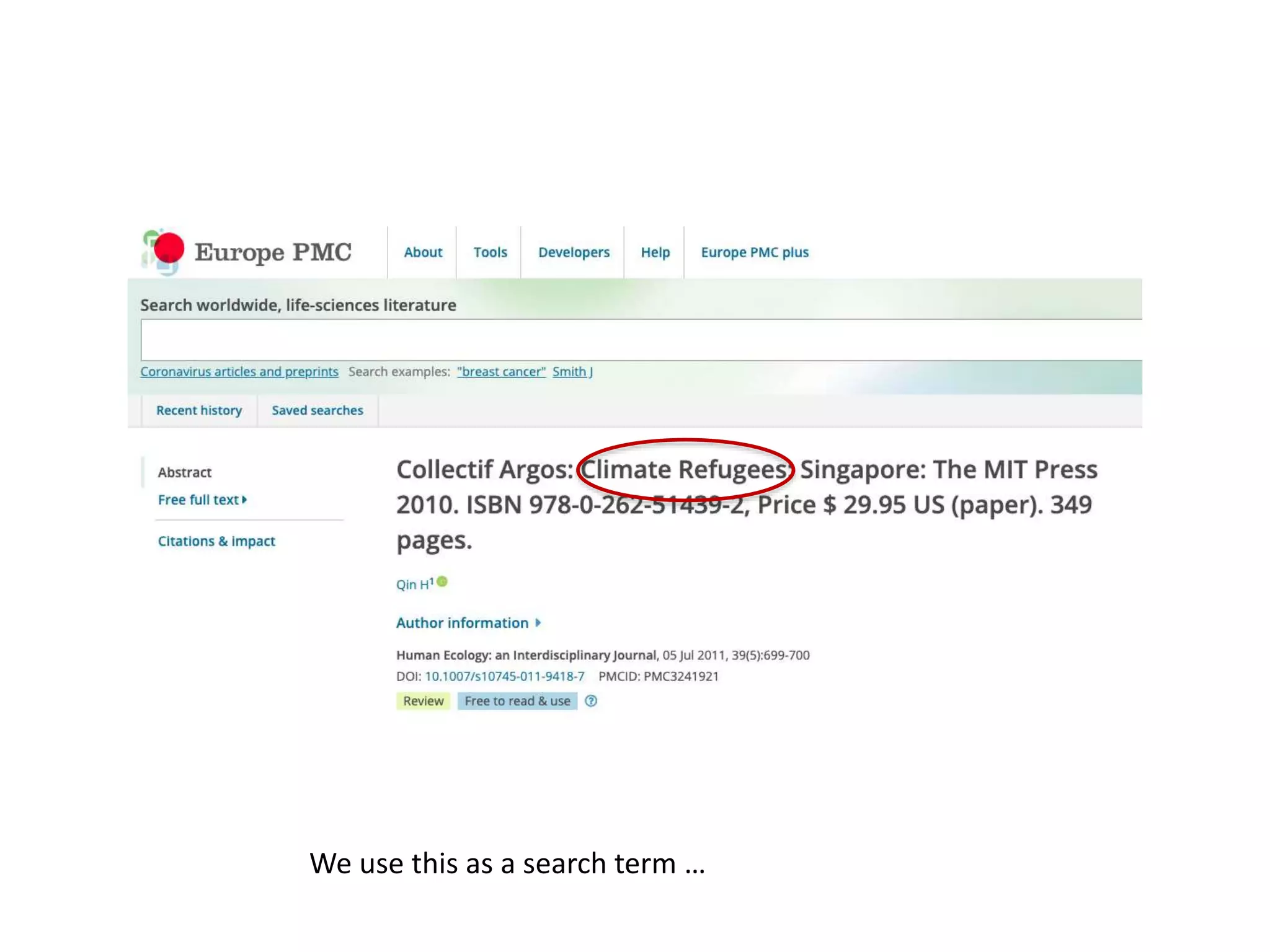 Climate Change and Human Migration | PPT