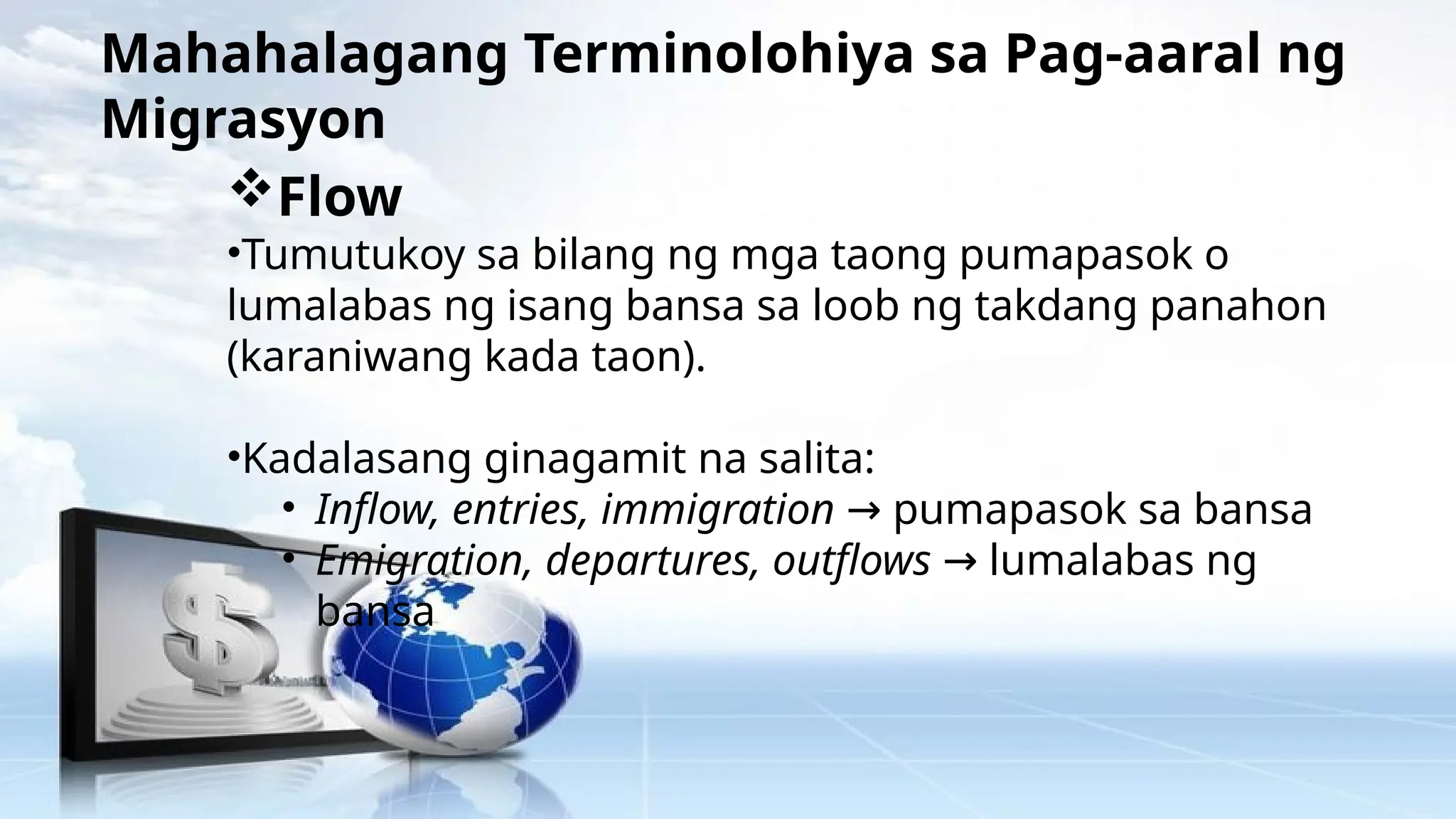 Migration.pptx Mahahalagang konsepto, dahilan at epekto ng migrasyon | PPTX