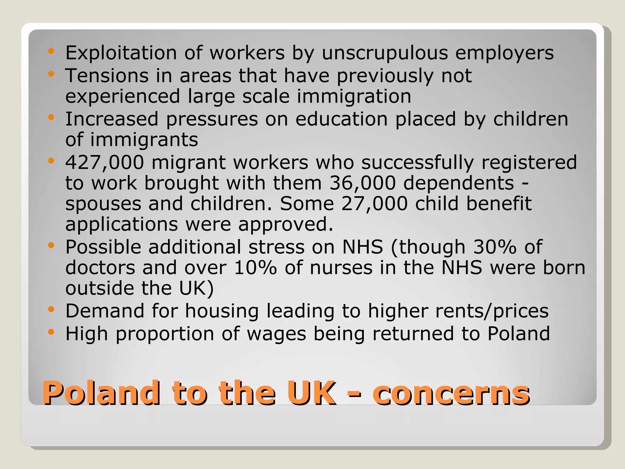 Migration Case Study Poland To Uk | PPT