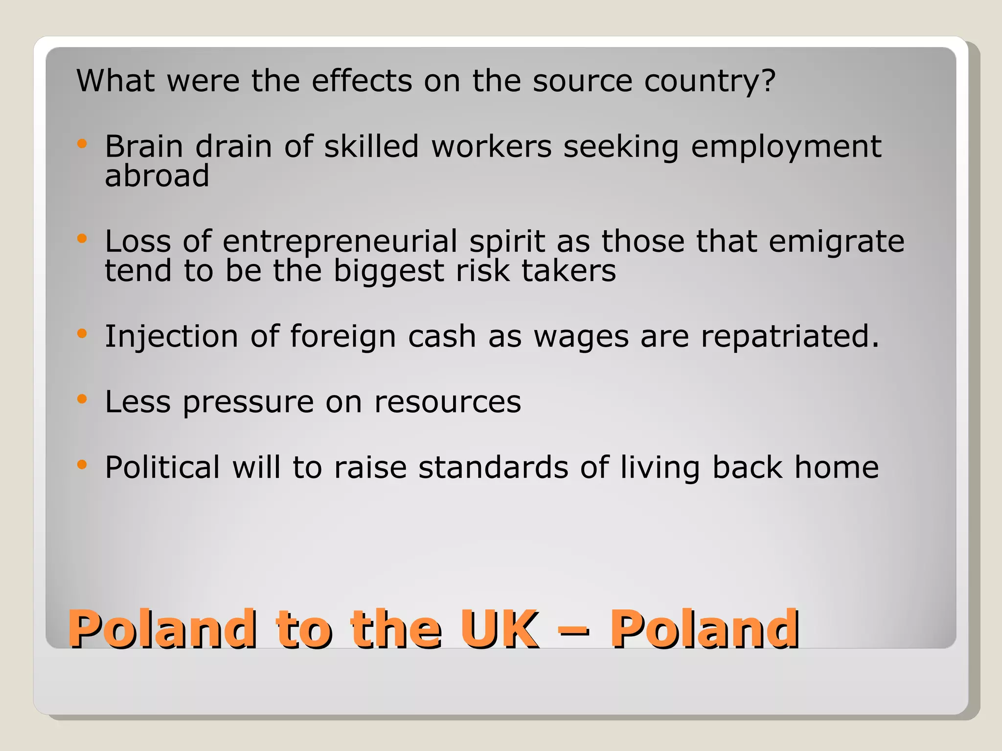 Migration Case Study Poland To Uk | PPT