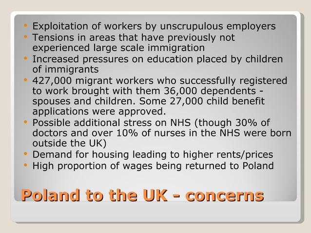 Migration Case Study Poland To Uk | PPT