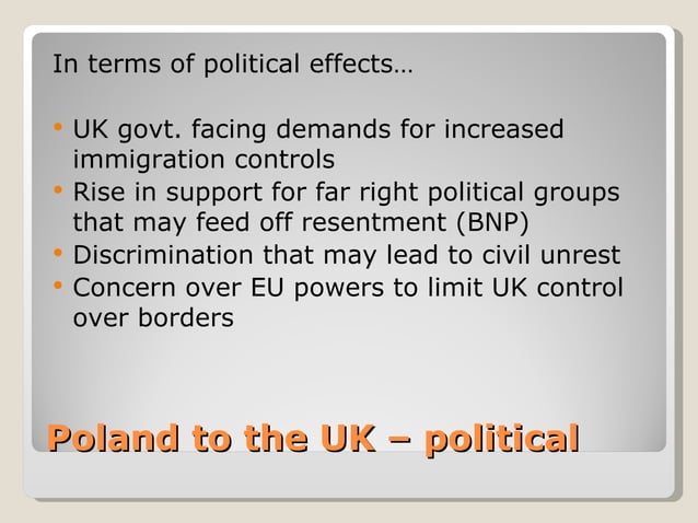 Migration Case Study Poland To Uk | PPT