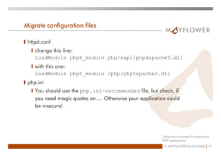 Migration Concepts For Enterprise PHP Applications | PDF