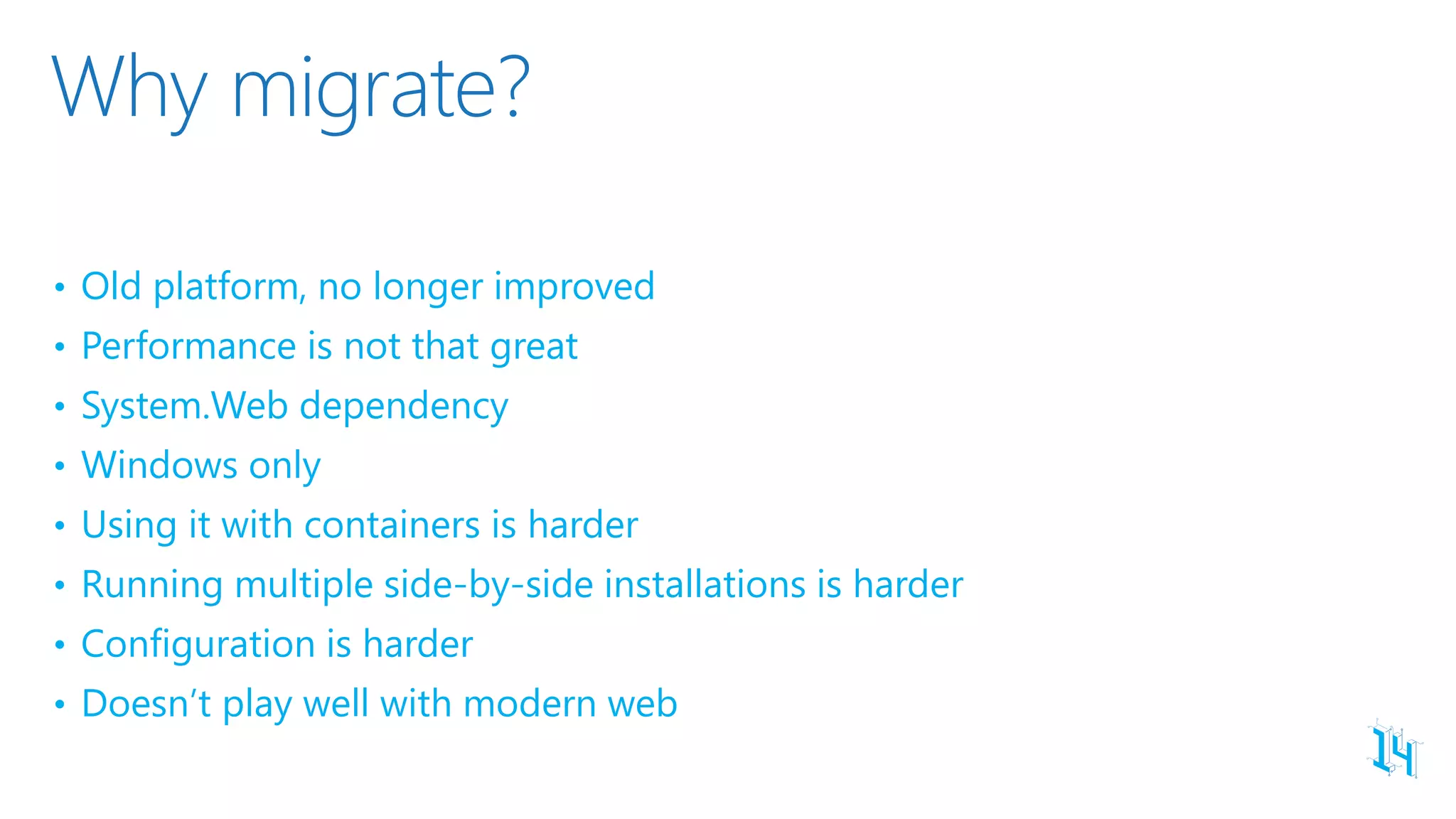 Migration From Aspnet Mvc To Aspnet Core Ppt