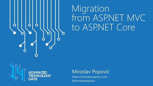Migration From Aspnet Mvc To Aspnet Core Pptx Web Development