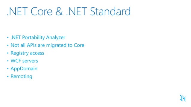 Migration From Aspnet Mvc To Aspnet Core Ppt