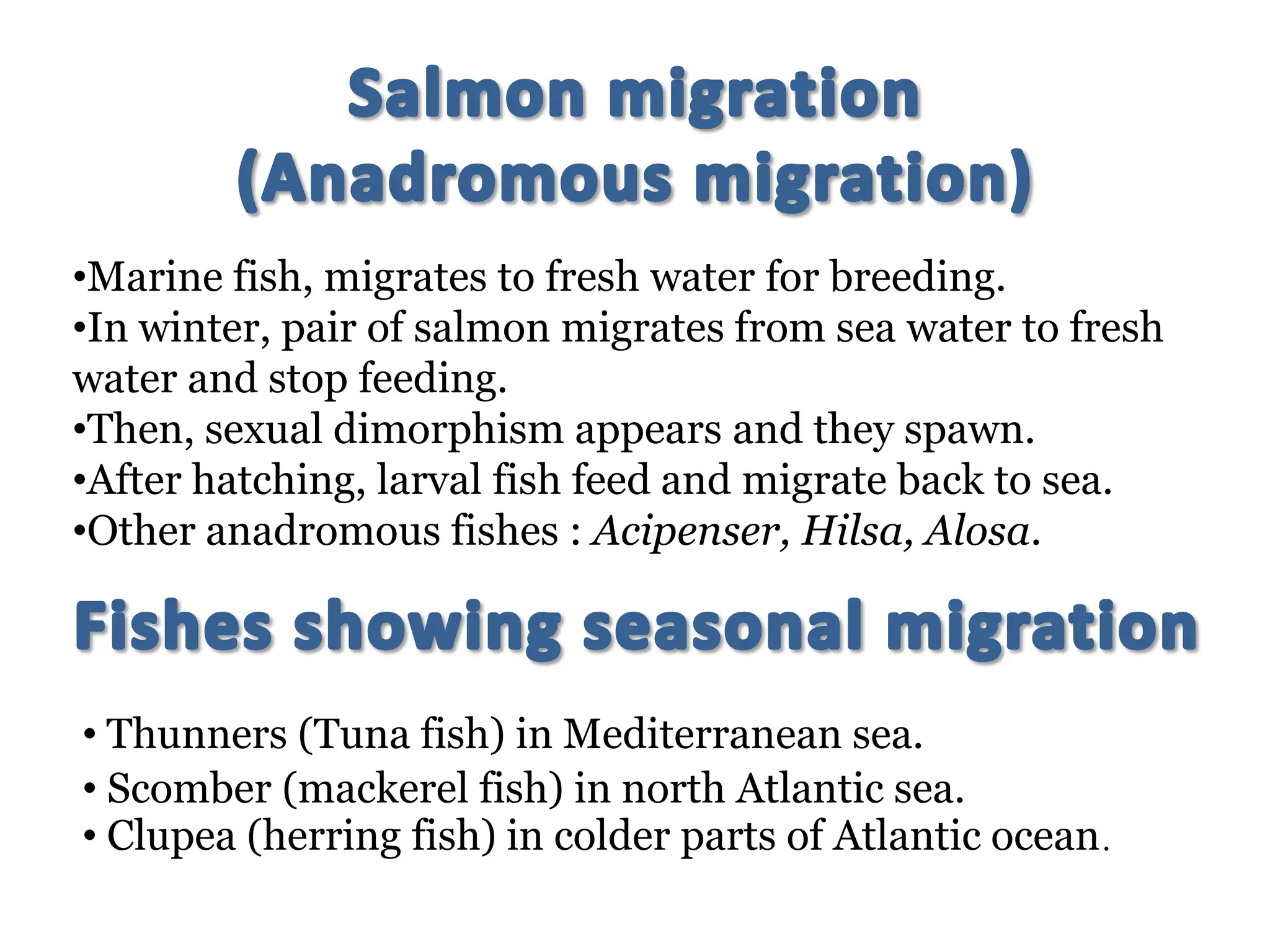Migration-of-Fishes of fishes migrationa | PDF