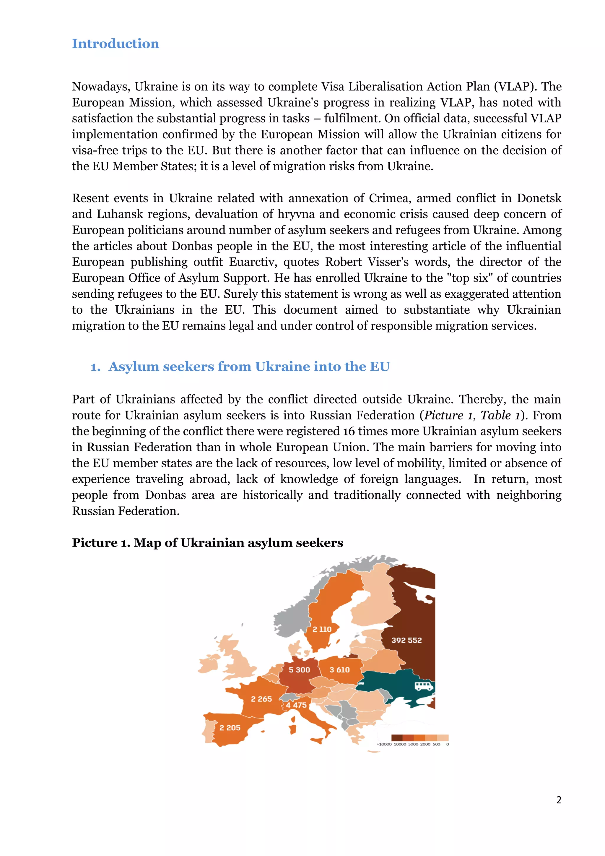 Migration Security Map of Ukraine | PDF