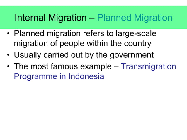 Migration | PPTX | Land and Farms | Real Estate