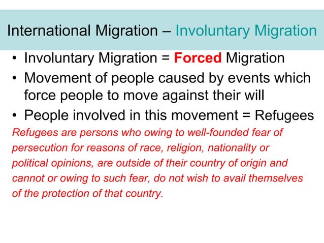 Migration | PPTX | Land and Farms | Real Estate