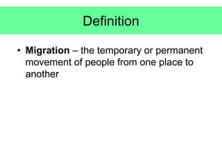 Migration | PPT