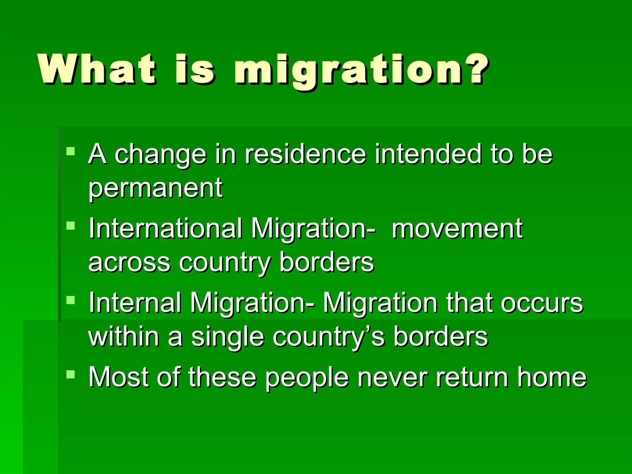 Migration A1 1 | PPT