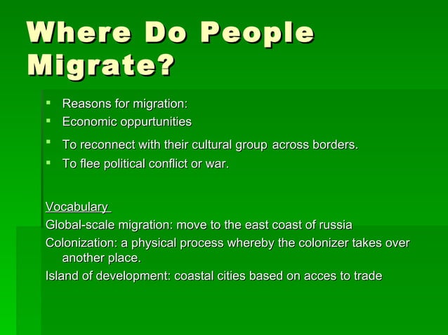 Migration A1 1 | PPT