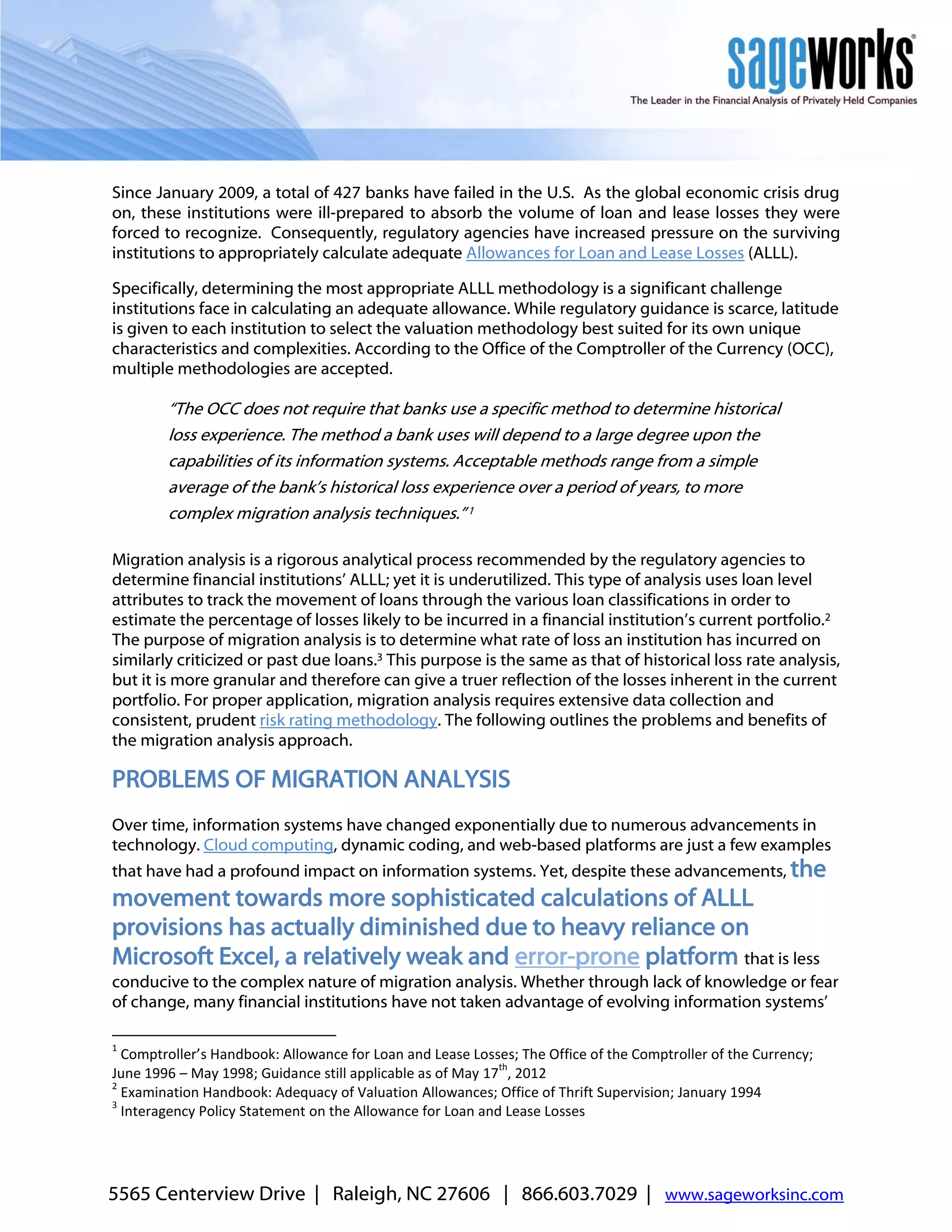 Pros and Cons of Migration Analysis | PDF