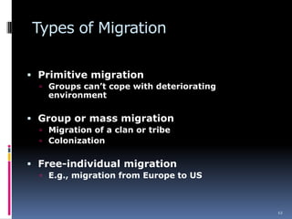 Migration And Mobility Pt1 | PPTX