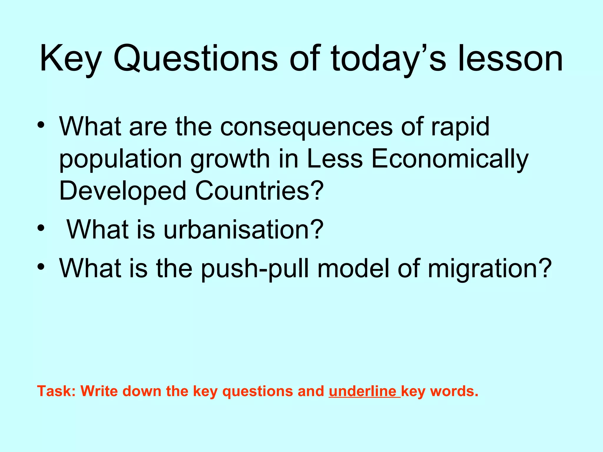Migration And Push Pull Factors | PPT