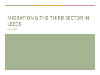Migration and the Third Sector in Leeds May 16 | PPT