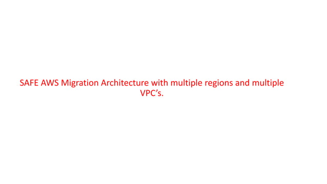 Migration architecture on_prem | PPT