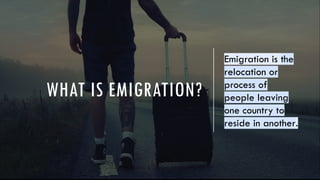 MIGRATION presentation for class VI - travel | PPTX