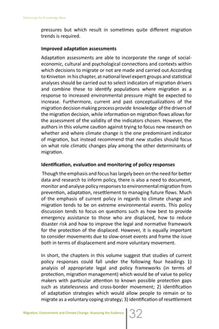 Migration environment and climate change | PDF