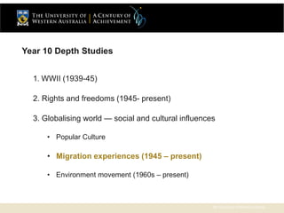 Migration History Seminar Aug 2013 | PPTX | Australia and Oceania ...