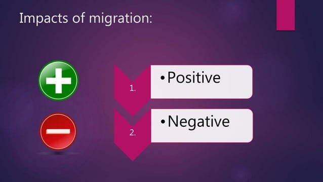 Migration: factors barriers its impact | PPT | Economy | Business and ...