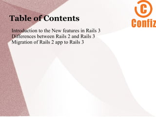 Migration from Rails2 to Rails3 | ODP | Web Development | Internet